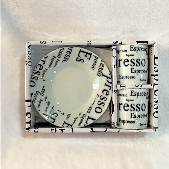 D'Lusso | Kitchen | Dlusso Designs Espresso Cup Saucer Set Of Two ...